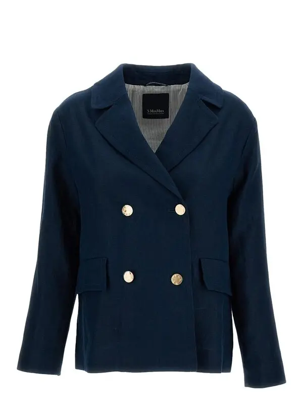 Max Mara Avenue Double-breasted Jacket - Blue