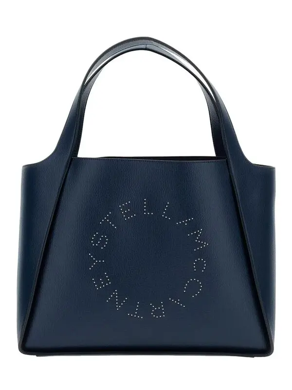 Stella McCartney Embossed Logo Tote Bag - Blu