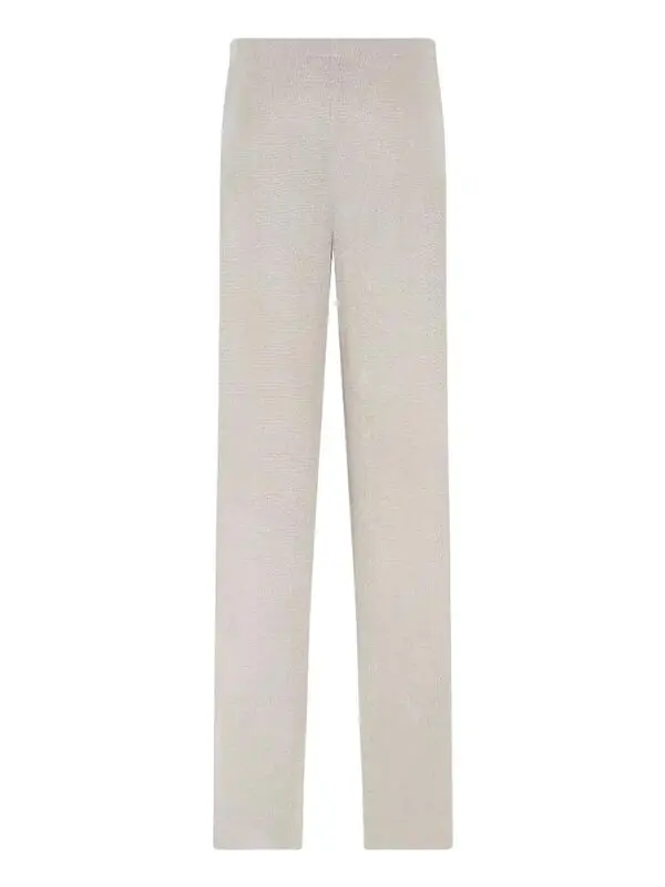 ROBERTO COLLINA Fine-knit Trousers - Neutrals