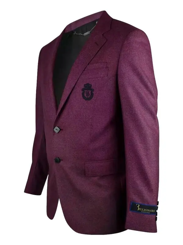 BILLIONAIRE Logo-embroidered Blazer - Pink