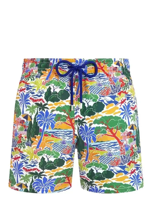 Vilebrequin Elasticated Drawstring Swim Shorts - Blue
