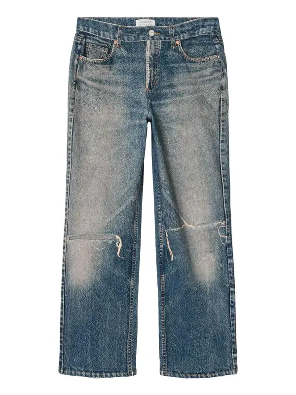 ALLSAINTS Denim Illusion Print Ida Trousers - Blue