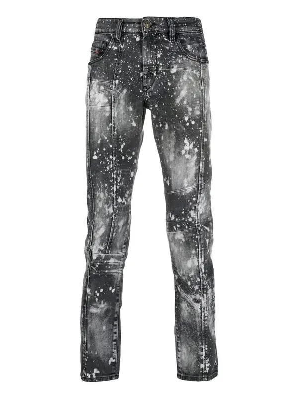 DIESEL® Distressed Skinny Jeans - Black