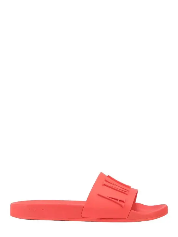Amiri Embossed-logo Slides - Red