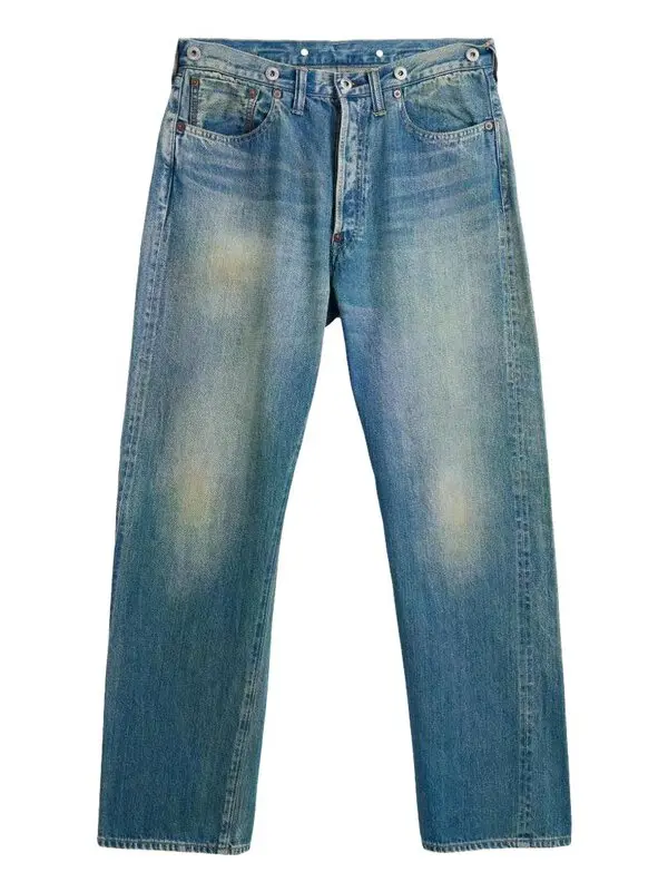 A.PRESSE No 2 Washed Straight-leg Jeans - Blue