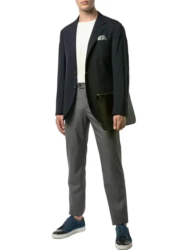 Brunello Cucinelli Lead Wool Suit Trousers - Grey