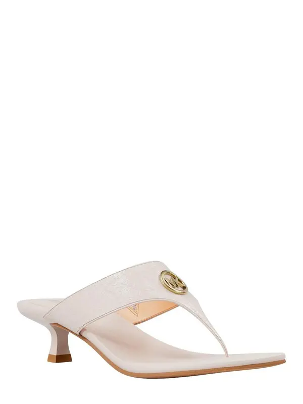Michael Kors Anneka Patent Thong Sandal - Natural