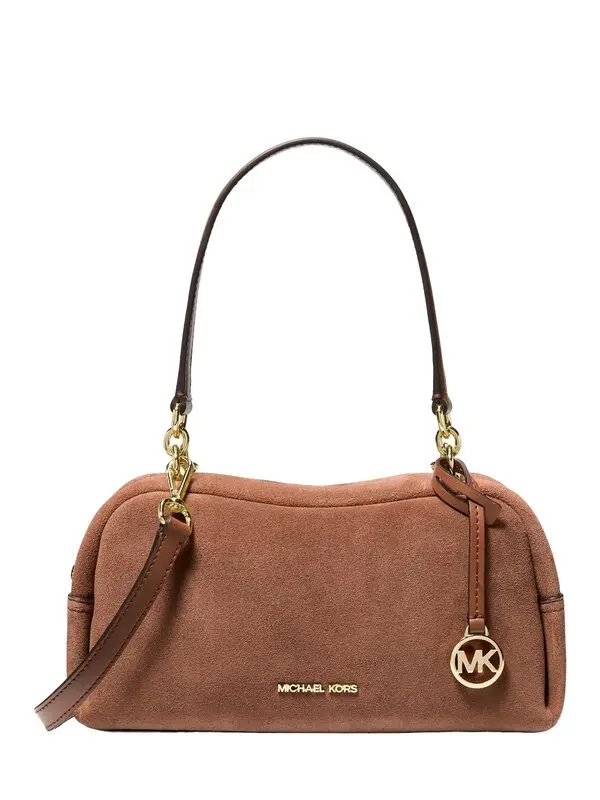 Michael Kors Cecily Small Suede Shoulder Bag - Brown