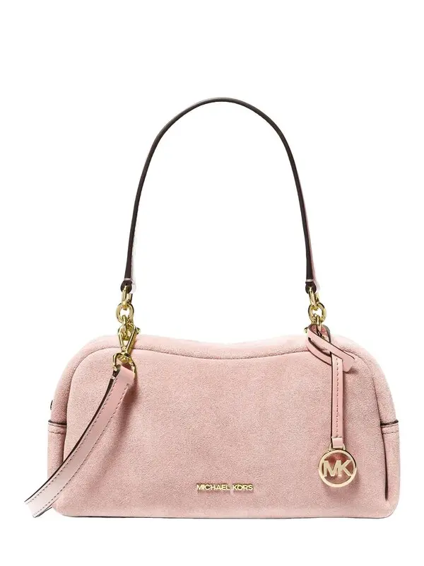 Michael Kors Cecily Small Suede Shoulder Bag - Pink