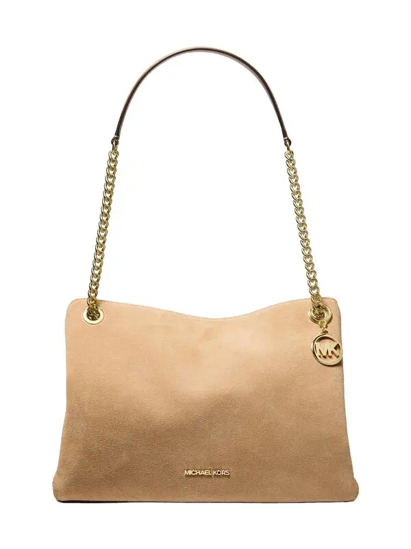 Michael Kors Christina Suede Messenger Bag - Brown