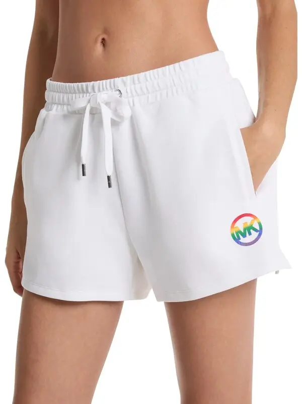 Michael Kors Pride Knit Track Shorts - White