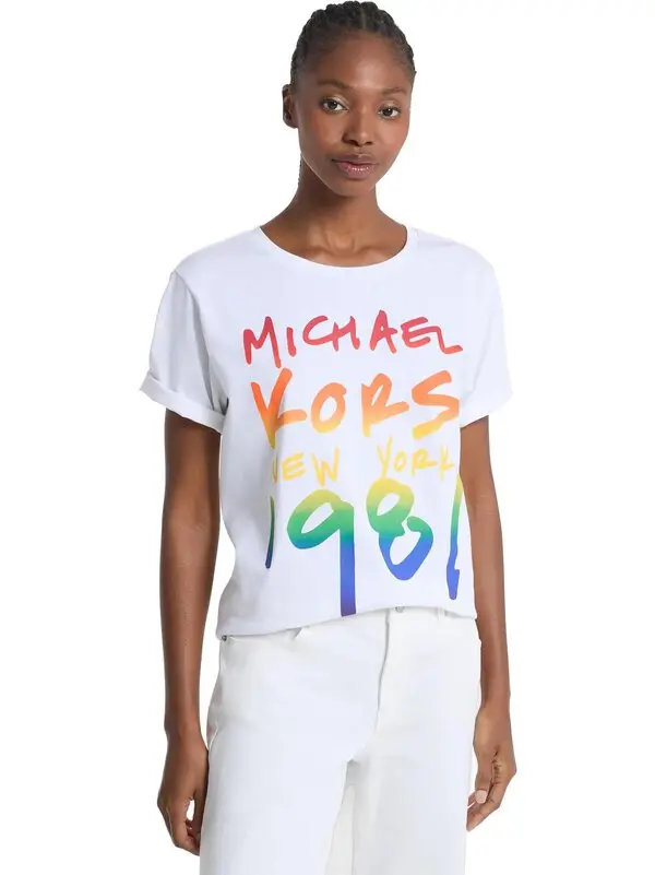 Michael Kors Pride Logo Cotton T-shirt - White