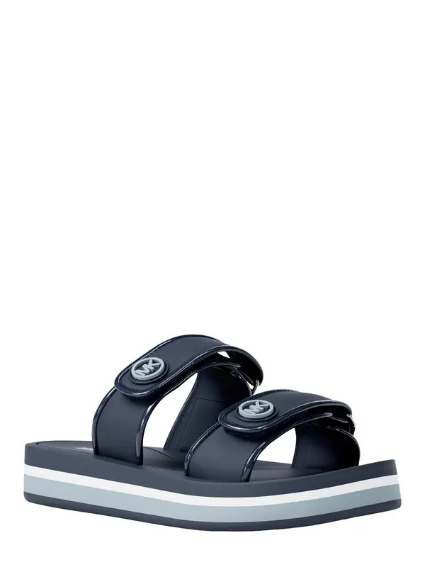 Michael Kors Foster Scuba Slide Sandals - Blue