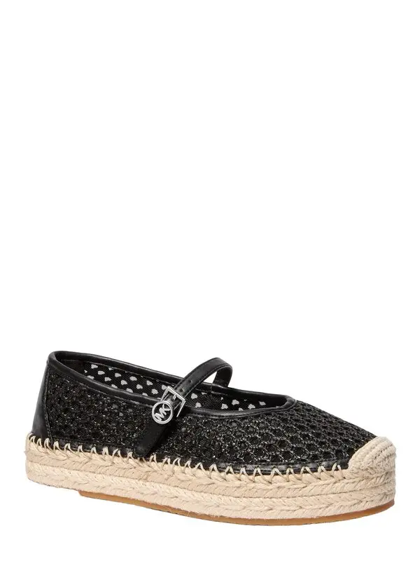 Michael Kors Belina Signature Logo Platform Espadrille - Black