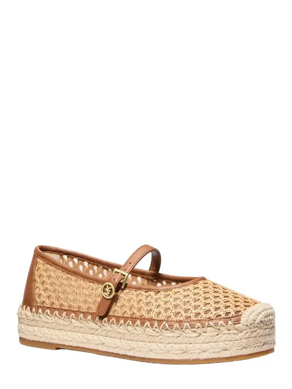 Michael Kors Belina Signature Logo Platform Espadrille - Brown