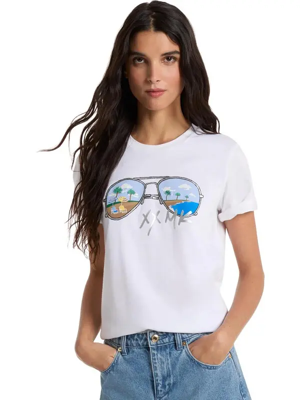 Michael Kors Graphic Logo Cotton T-shirt - White