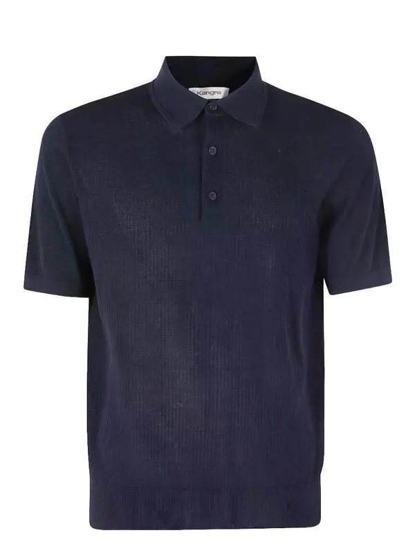 KANGRA Short-sleeve Polo Shirt - Blue