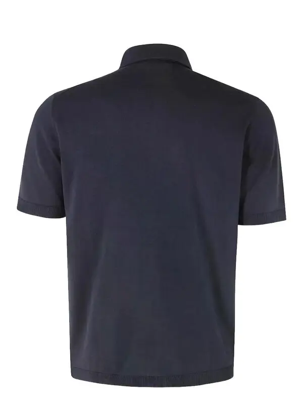 KANGRA Short-sleeve Buttoned Shirt - Blue