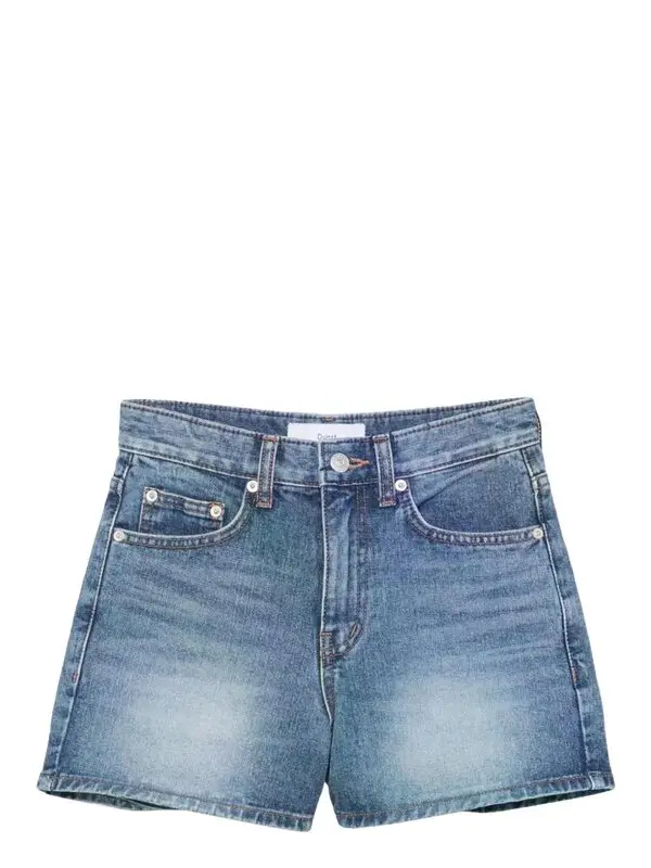 DUNST Faded Denim Shorts - Blue