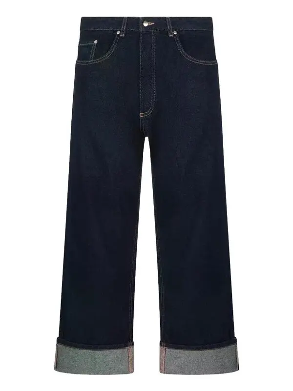 ICON DENIM LOS ANGELES Ross Turn-up Cuff Jeans - Blue