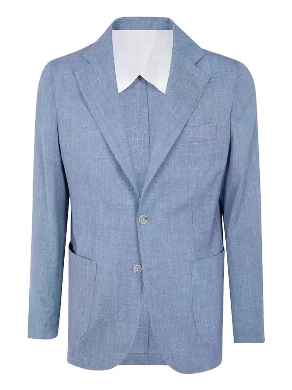 BARBA NAPOLI Single-breasted Blazer - Blue