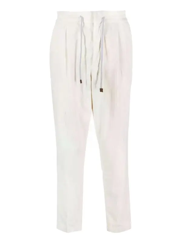 Brunello Cucinelli Cotton Corduroy Trousers - Neutrals
