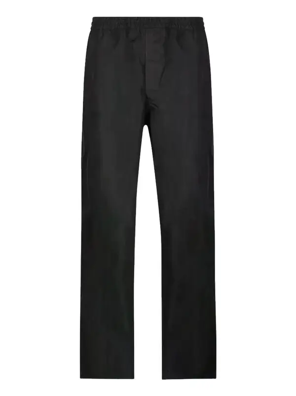 Prada Logo-plaque Trousers - Black