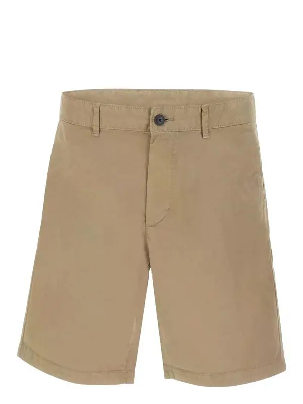 BOSS Slim Fit Twill Bermuda Shorts - Neutrals
