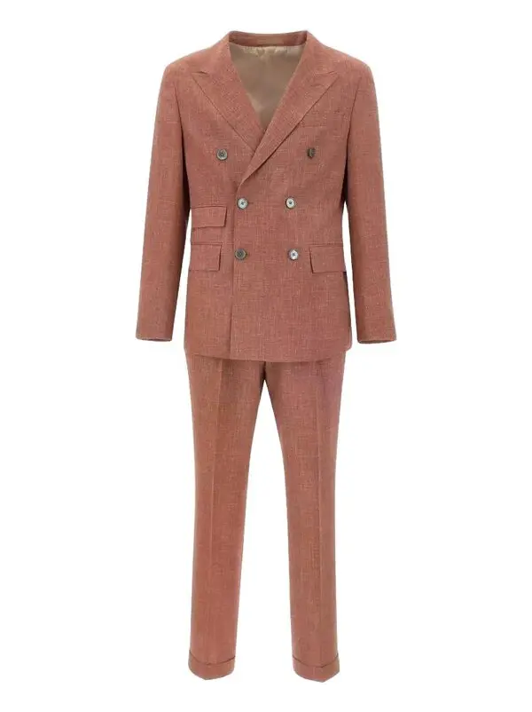 BOSS L-heston Double-breasted Suit - Red