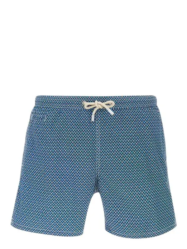 MC2 SAINT BARTH Starfish-print Swim Shorts - Blue