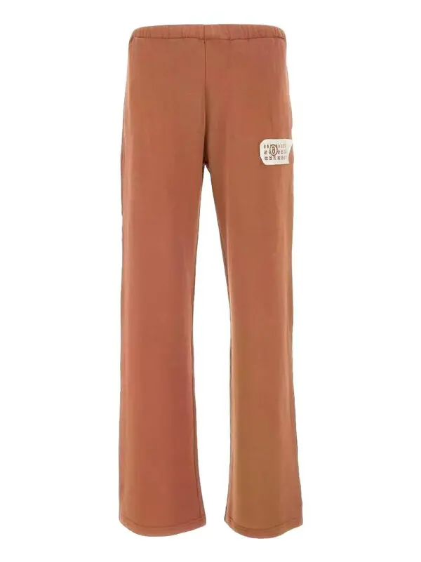 MAISON MARGIELA Logo-patch Wide-leg Track Pants - Orange