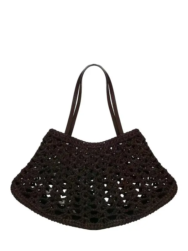 Magda Butrym Maya Crochet-knit Tote Bag - Brown