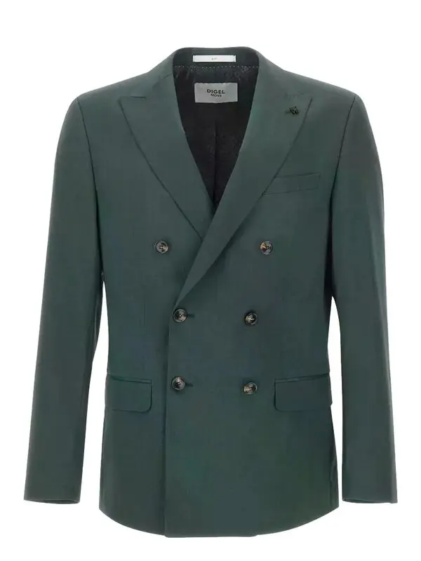DIGEL Alfredo Double-breasted Blazer - Green