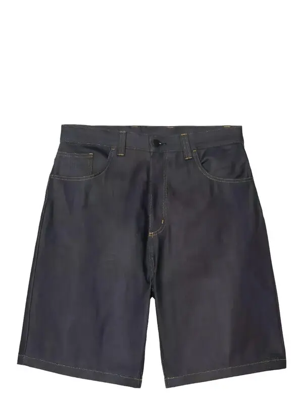 Carhartt Work In Progress Brandon Logo-patch Denim Shorts - Blue
