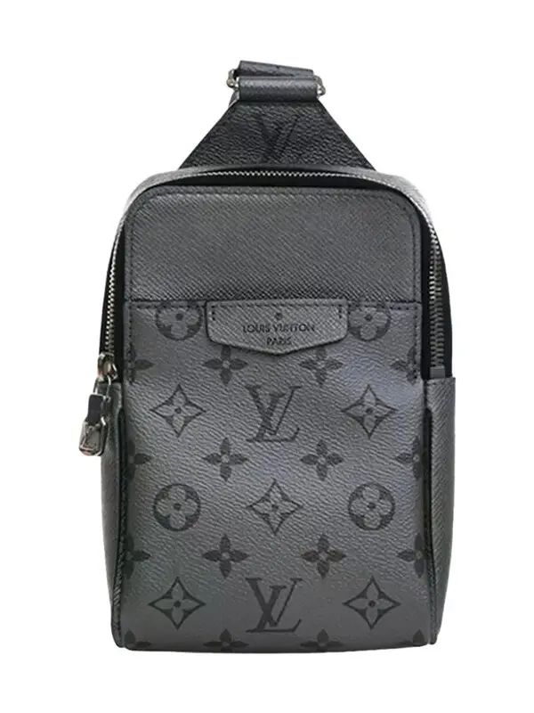 LOUIS VUITTON Monogram Eclipse Taigarama Outdoor Sling Bag - Grey