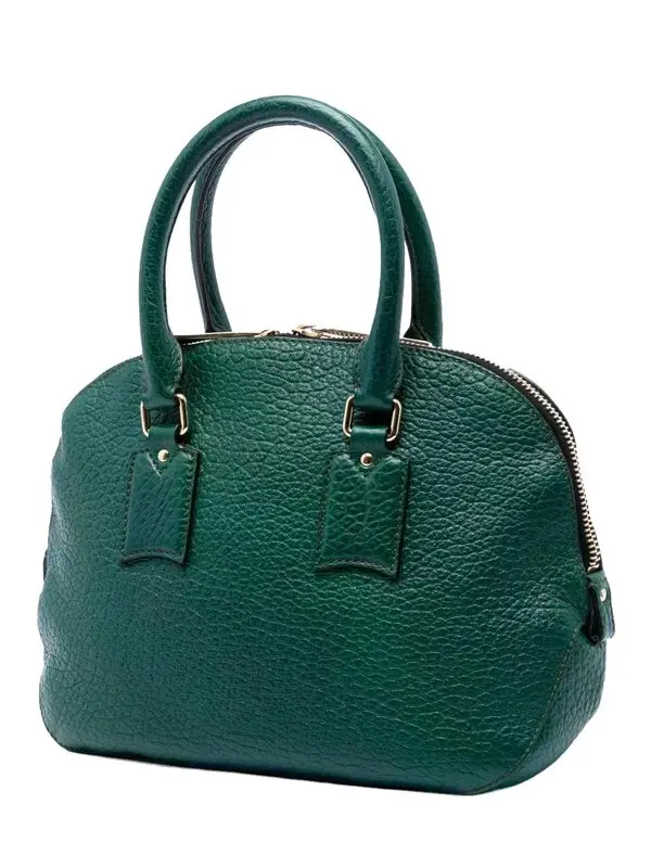 Burberry Heritage Orchard Bowling Bag Satchel - Green