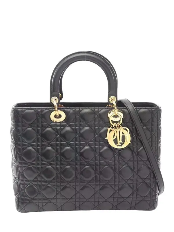 Dior Lady Large Satchel - Black