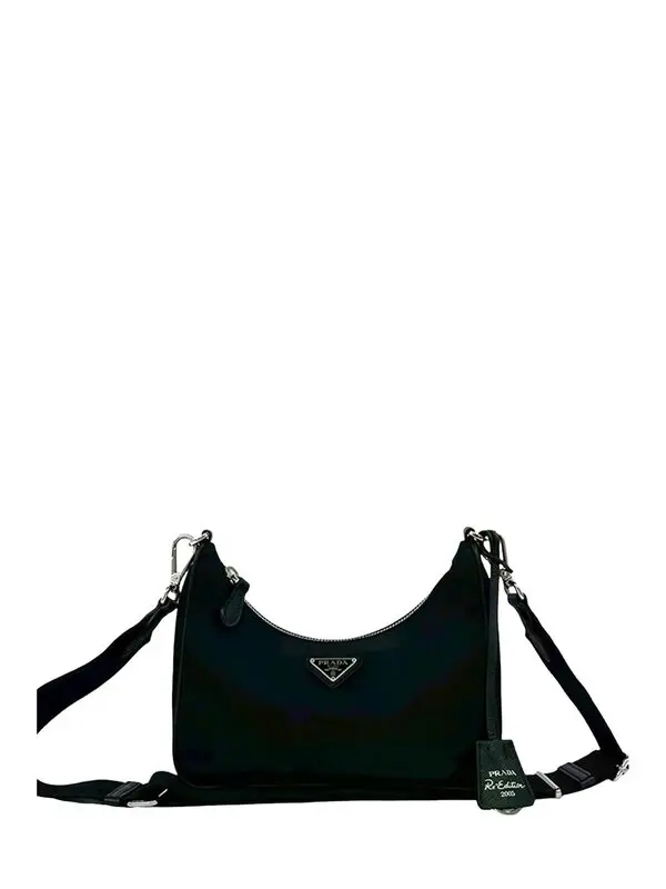 Prada Re-nylon Re-edition 2005 Saffiano Trimmed Satchel - Black