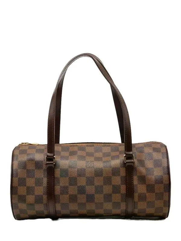 LOUIS VUITTON Damier Ebene Papillon 26 Handbag - Brown