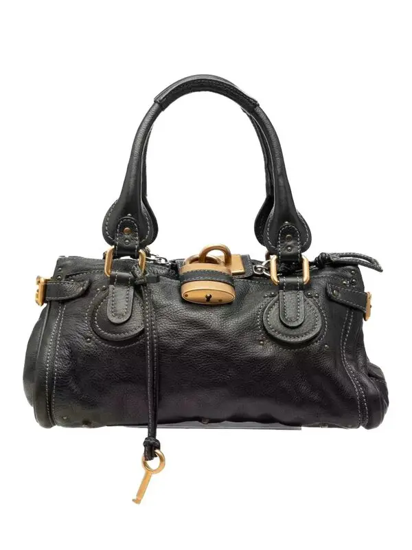 Chloé Leather Paddington Handbag - Black