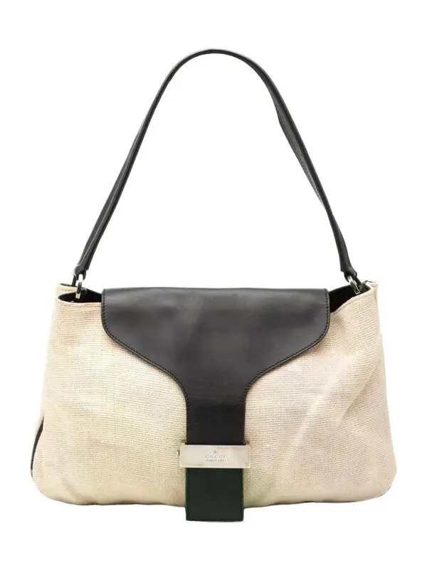 Gucci Canvas Shoulder Bag - Brown
