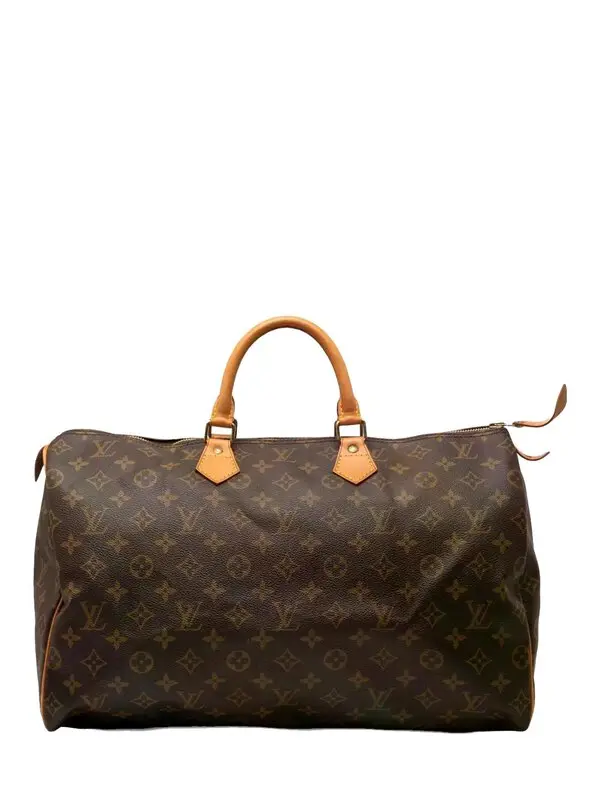 LOUIS VUITTON Monogram Speedy 40 Boston Bag - Brown