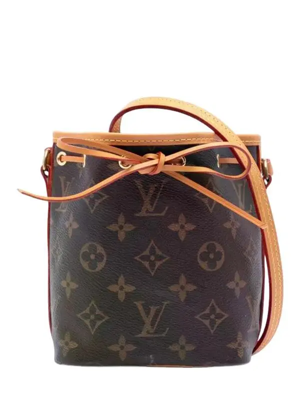 LOUIS VUITTON Monogram Nano Noe Bucket Bag - Brown