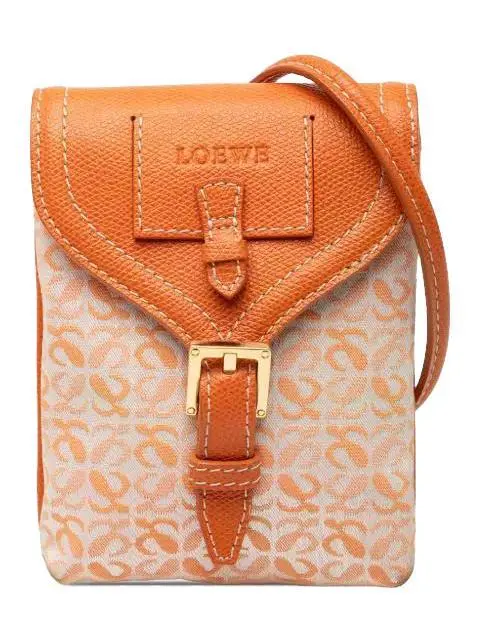 Loewe Anagram Canvas Crossbody Bag - Orange