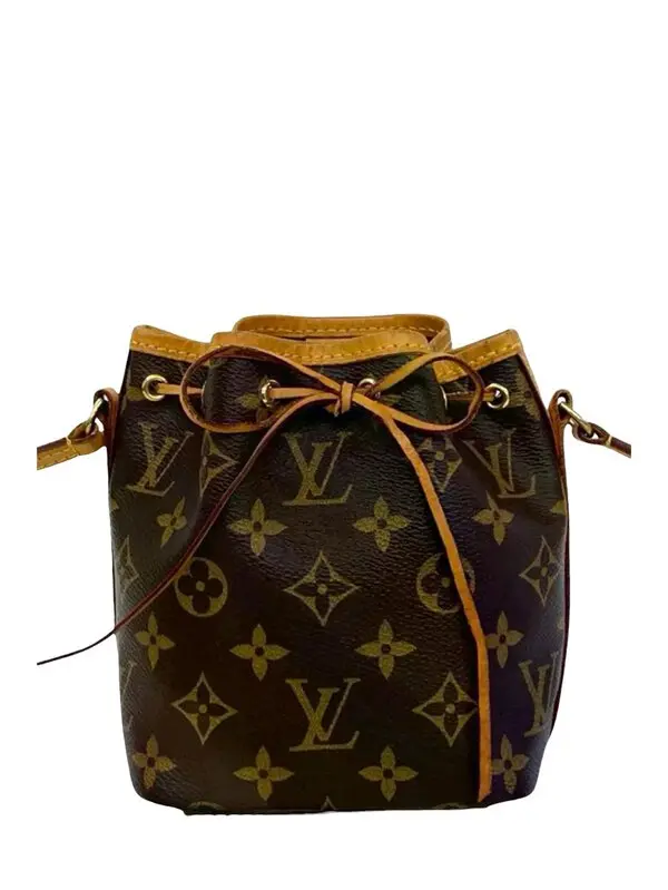 LOUIS VUITTON Monogram Nano Noe Bucket Bag - Brown