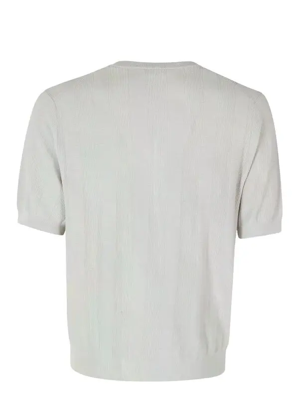 KANGRA Ribbed T-shirt - Neutrals