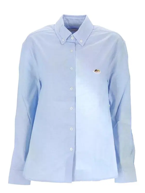 Fiorucci Angels Patch Button-down Shirt - Blue