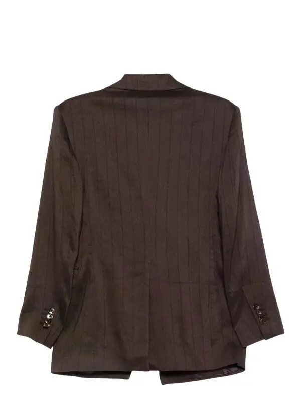 Tagliatore Pinstripe Double-breasted Suit - Brown
