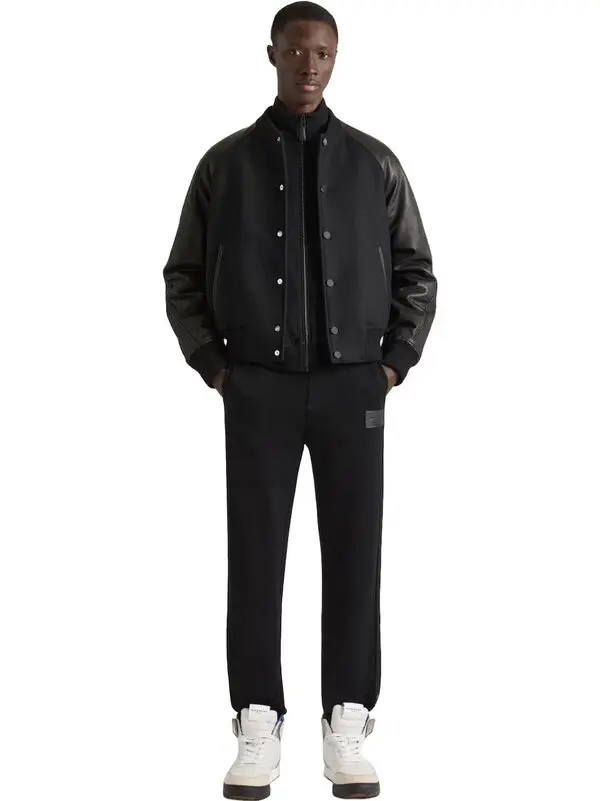Givenchy Logo Paris Bomber Jacket - Black