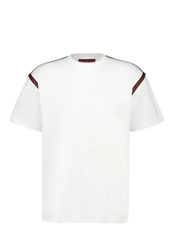 Gucci Embroidered Cotton T-shirt - White